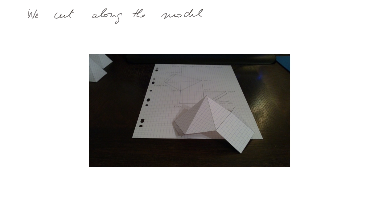 How to split a cube into 3 identical pyramids